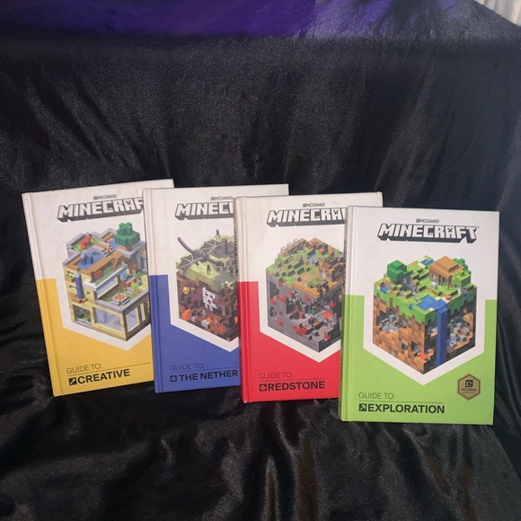 Minecraft | Other | Minecraft Guide Book Set Creative Nether Redstone ...
